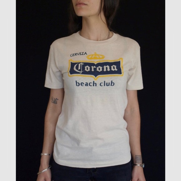 Vintage | Shirts | Vintage 98s Corona Beer Beach Club T | Poshmark